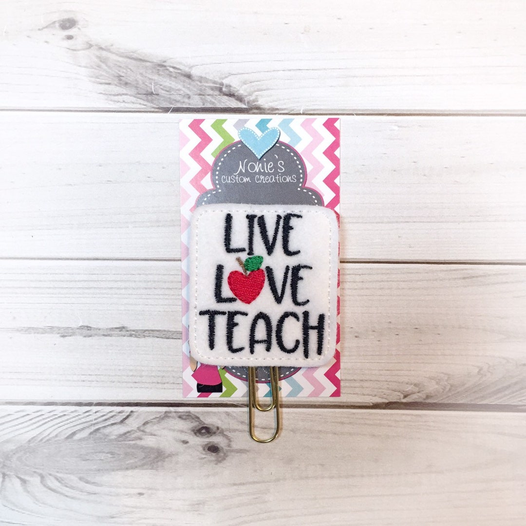 Teacher Paper Clip Teacher Paperclip Teacher Clip planner Feltie ...