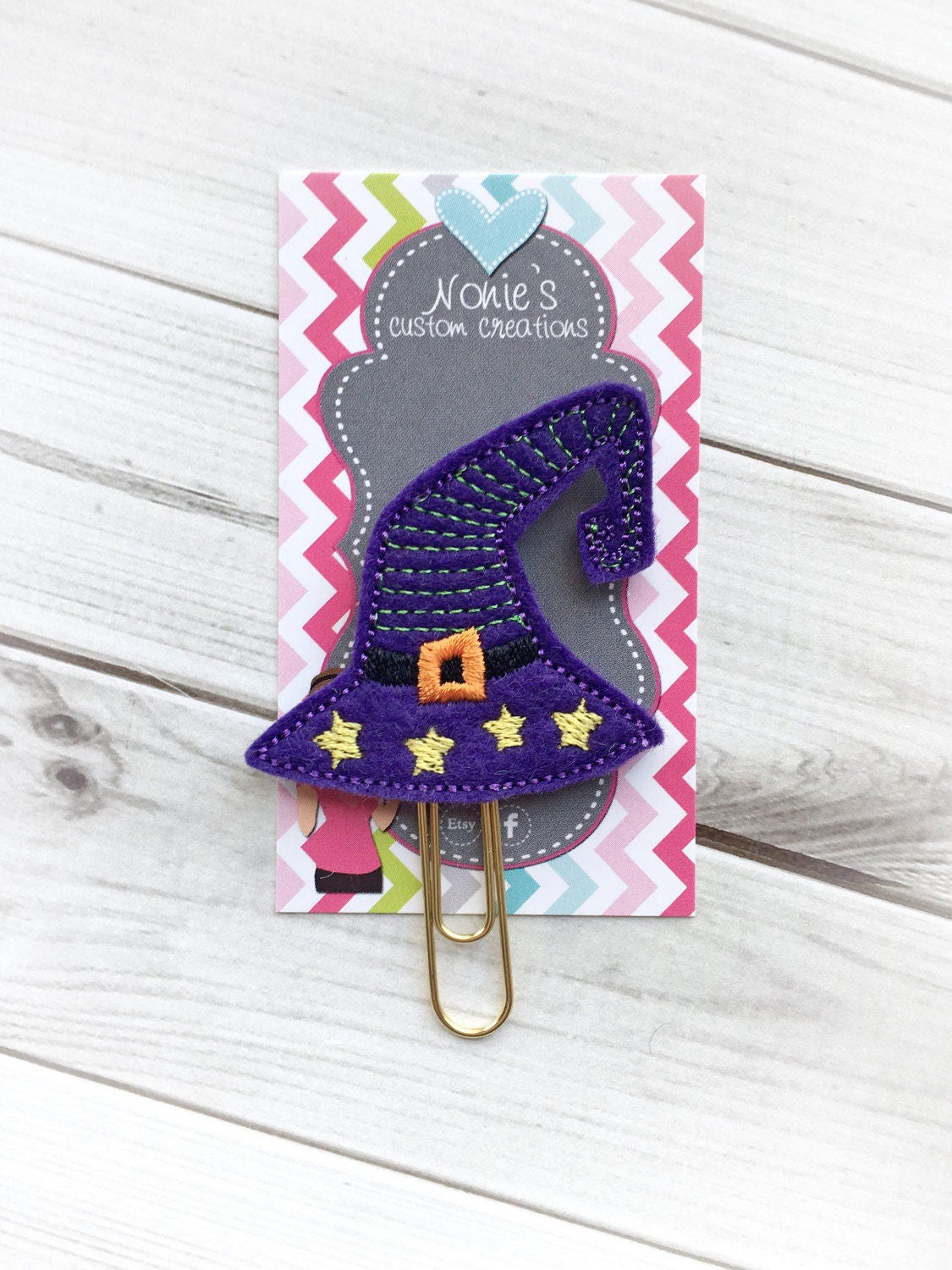 Witch Hat Paper Clip Witch Hat Paperclip Planner Accessory Planner ...