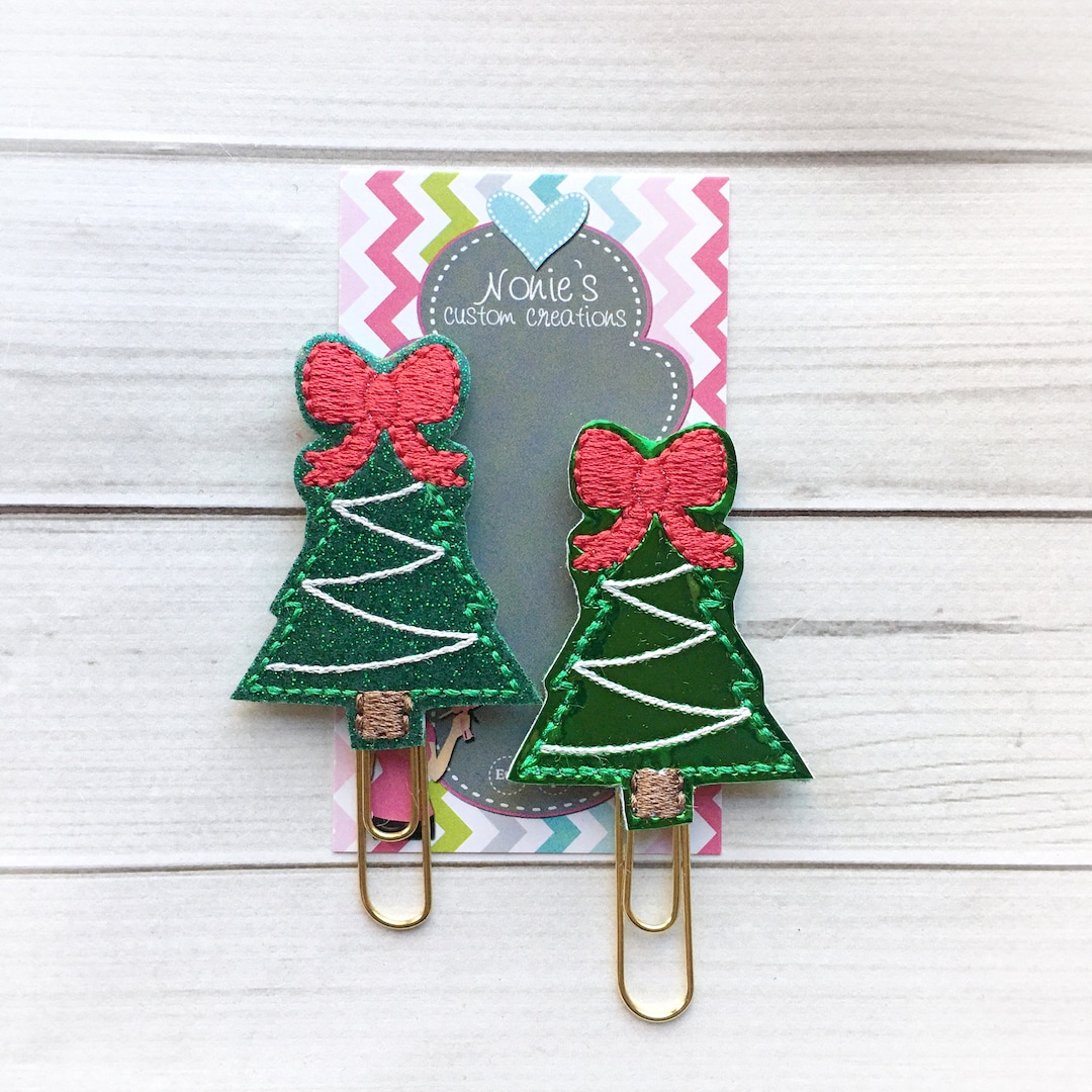 Christmas Paper Clip - Christmas Tree Paper Clip- Christmas Tree ...