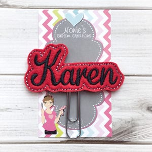 Name Clip - Name Paperclip - Name Paper Clip - Personalized Clip ...