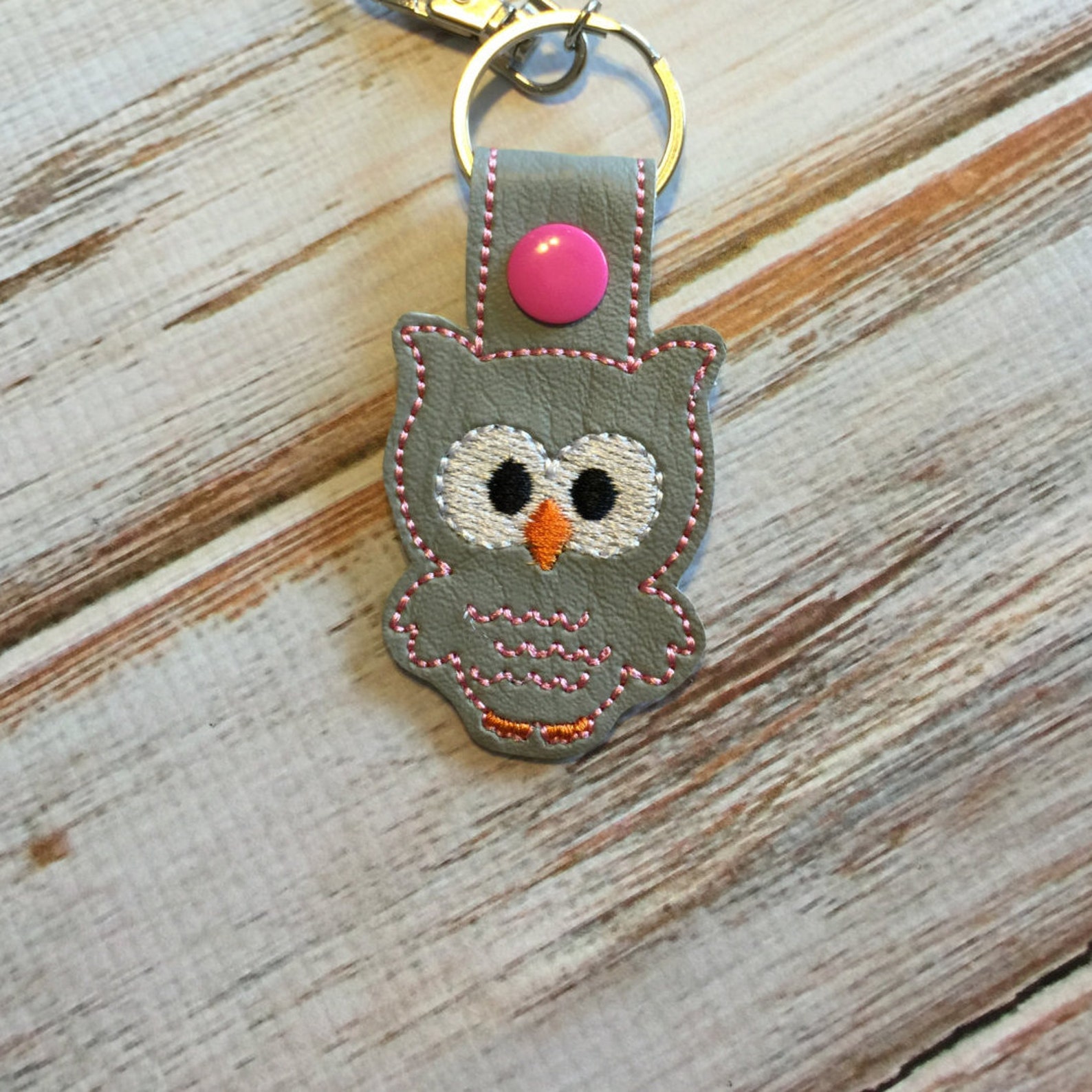 Owl Key Chain Owl Keychain Bird Keychain Forest Animal | Etsy