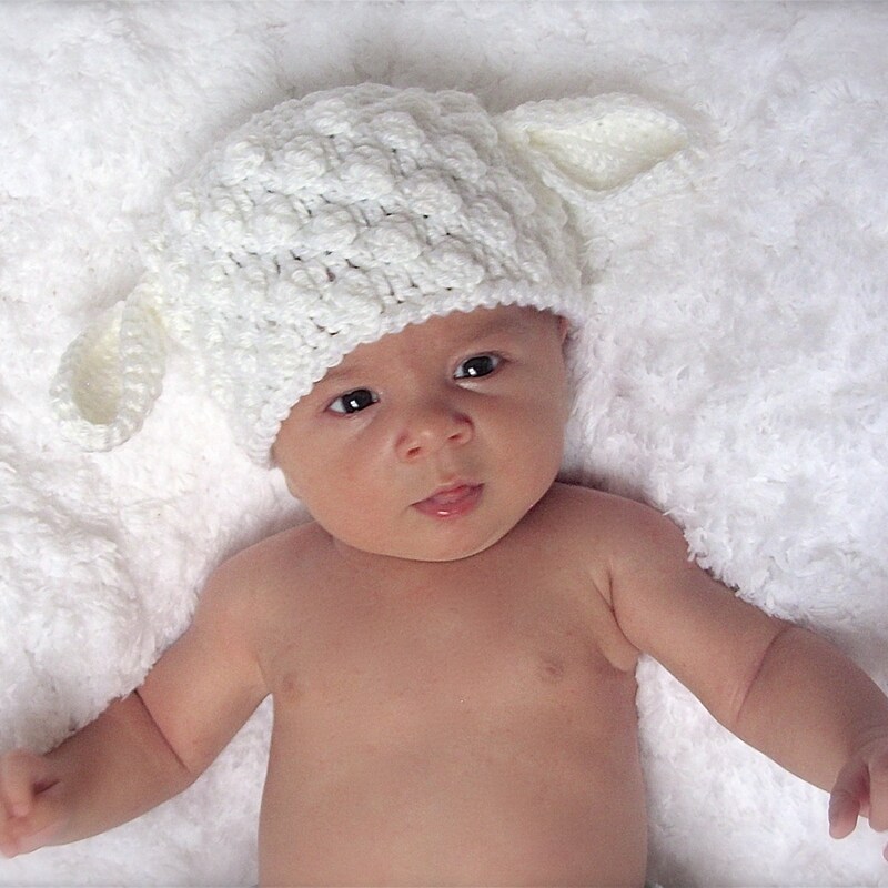 Crochet Lamb Hat - Etsy