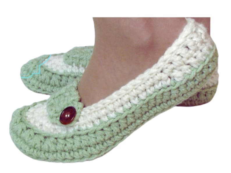 Womens Crochet Loafer Slipper Pattern: Easy to Follow, Sizes 5-12 (PDF ...