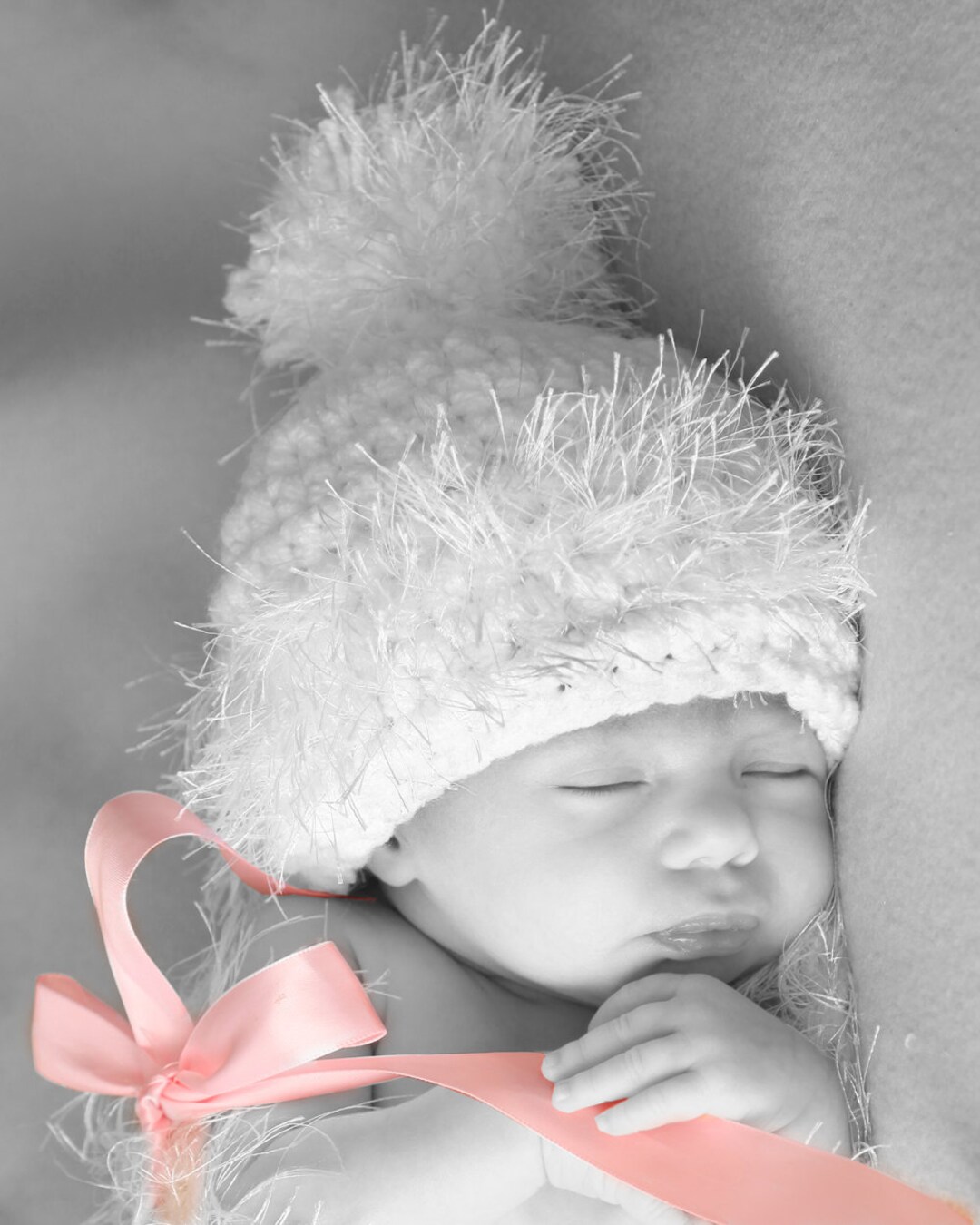 Snowball Crochet Hat Pattern, Bulky Yarn Pom Pom Cap, Newborn-adult ...
