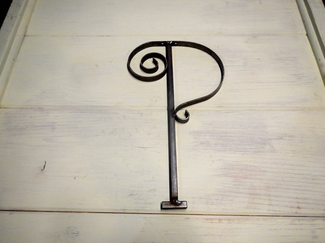 Metal Initial P, Capitol Letter P, Custom Scrolled Metal. Wall Art ...