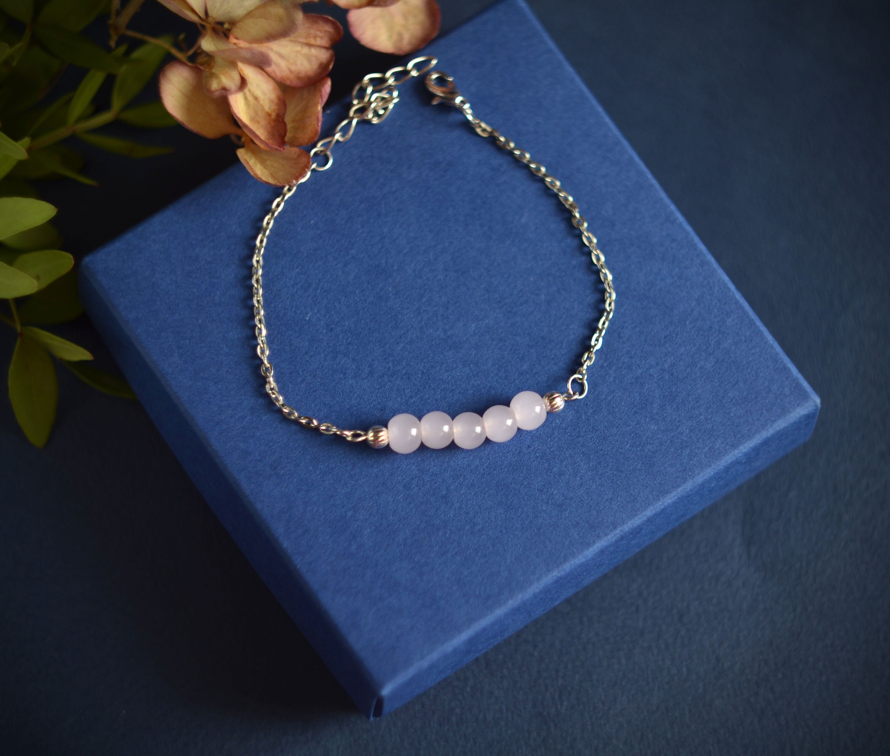 Chain bracelet dainty gemstone bracelet Gift for her | Etsy