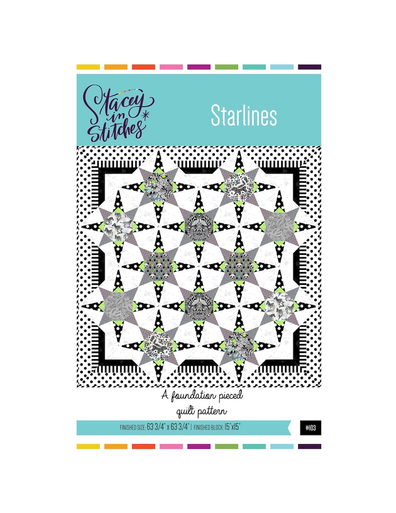 Starlines PDF Quilt Pattern - Etsy
