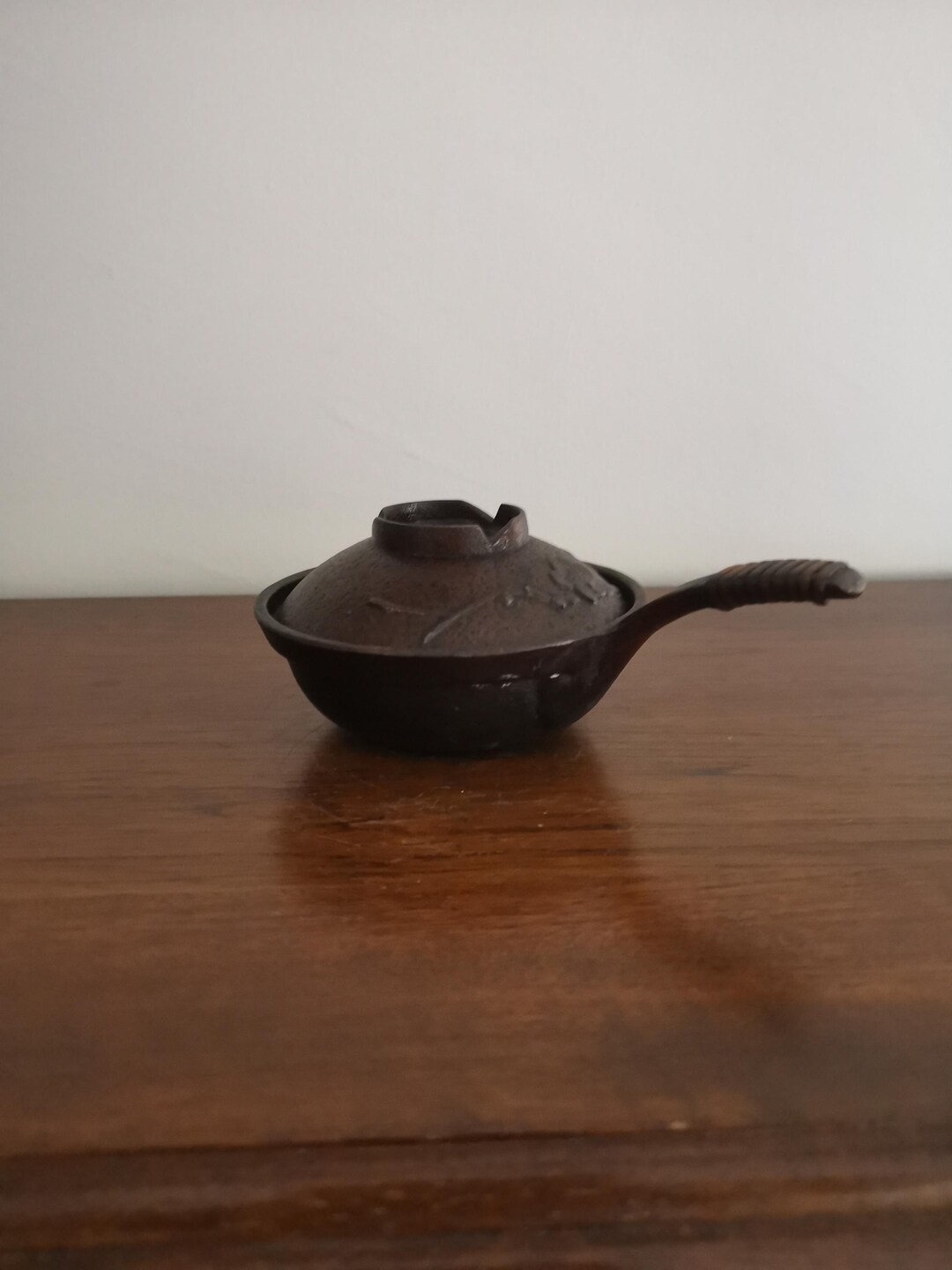 Vintage Japanese Cast Iron Pan, Nambu Tekki, Vintage Japanese Tetsubin ...