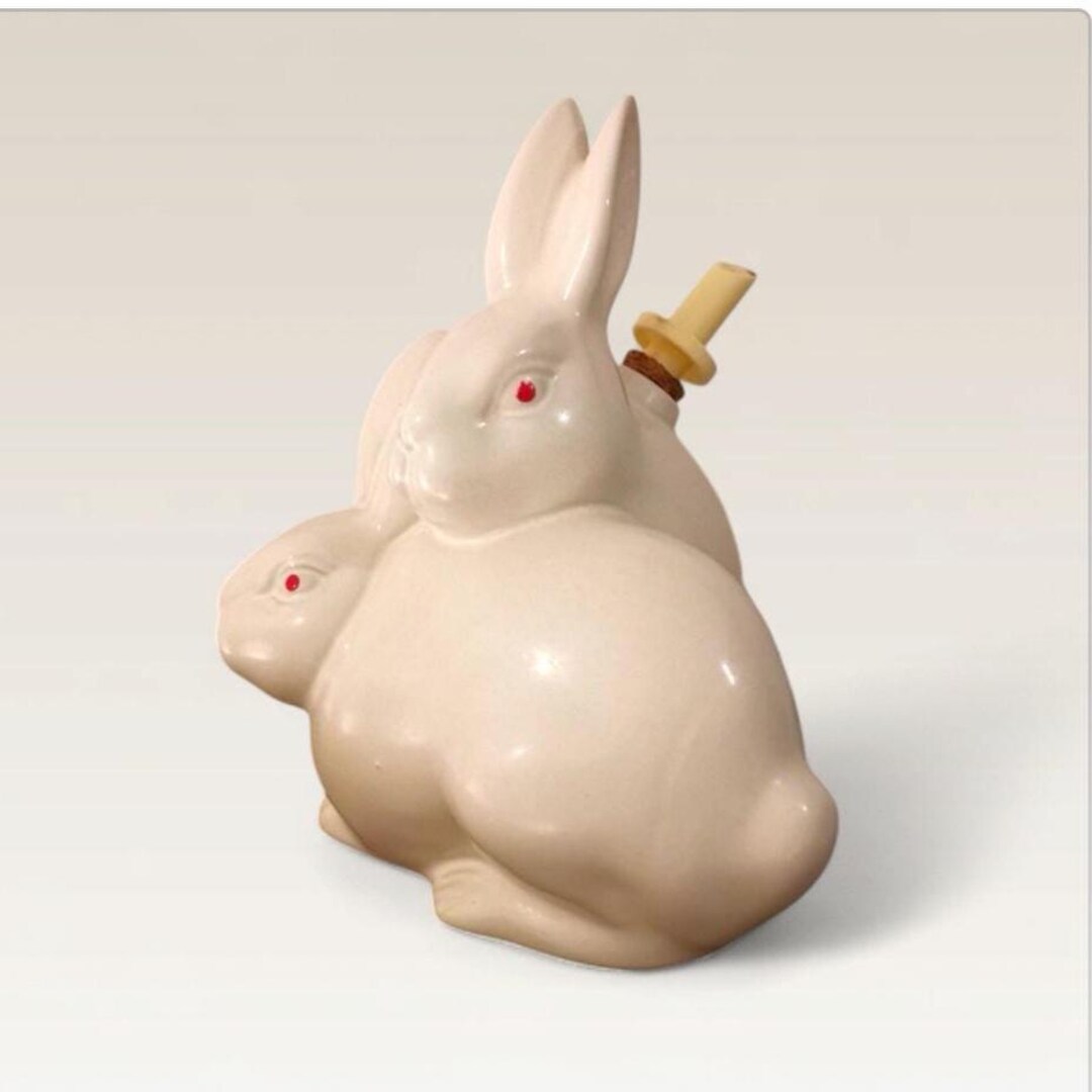 Vintage Japanese Ceramic Rabbit Decanter, Zodiac Collectible - Etsy