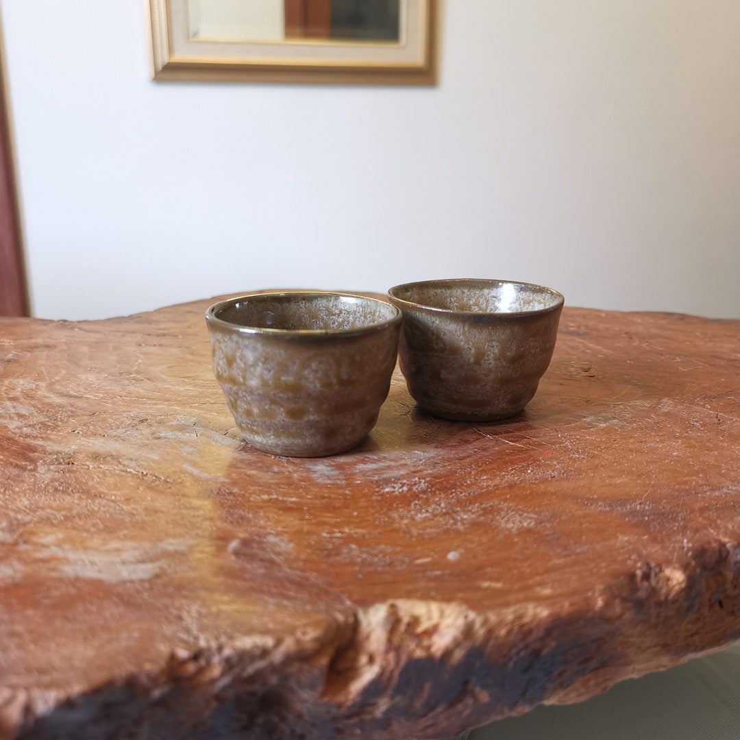 Guinomi, Vintage Sake Cup, Vintage Japanese Shino Yaki O Choko , Small ...