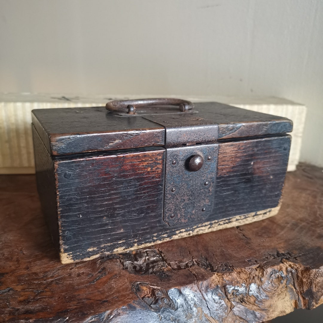 Antique Japanese Zenibako: Wood Money Safe Box, Handforged Nails - Etsy