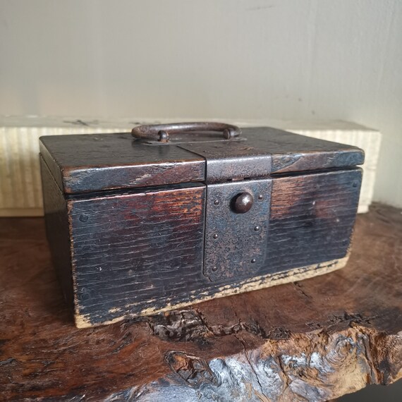 Antique Japanese Wood box Japanese Antique Zenibako | Etsy