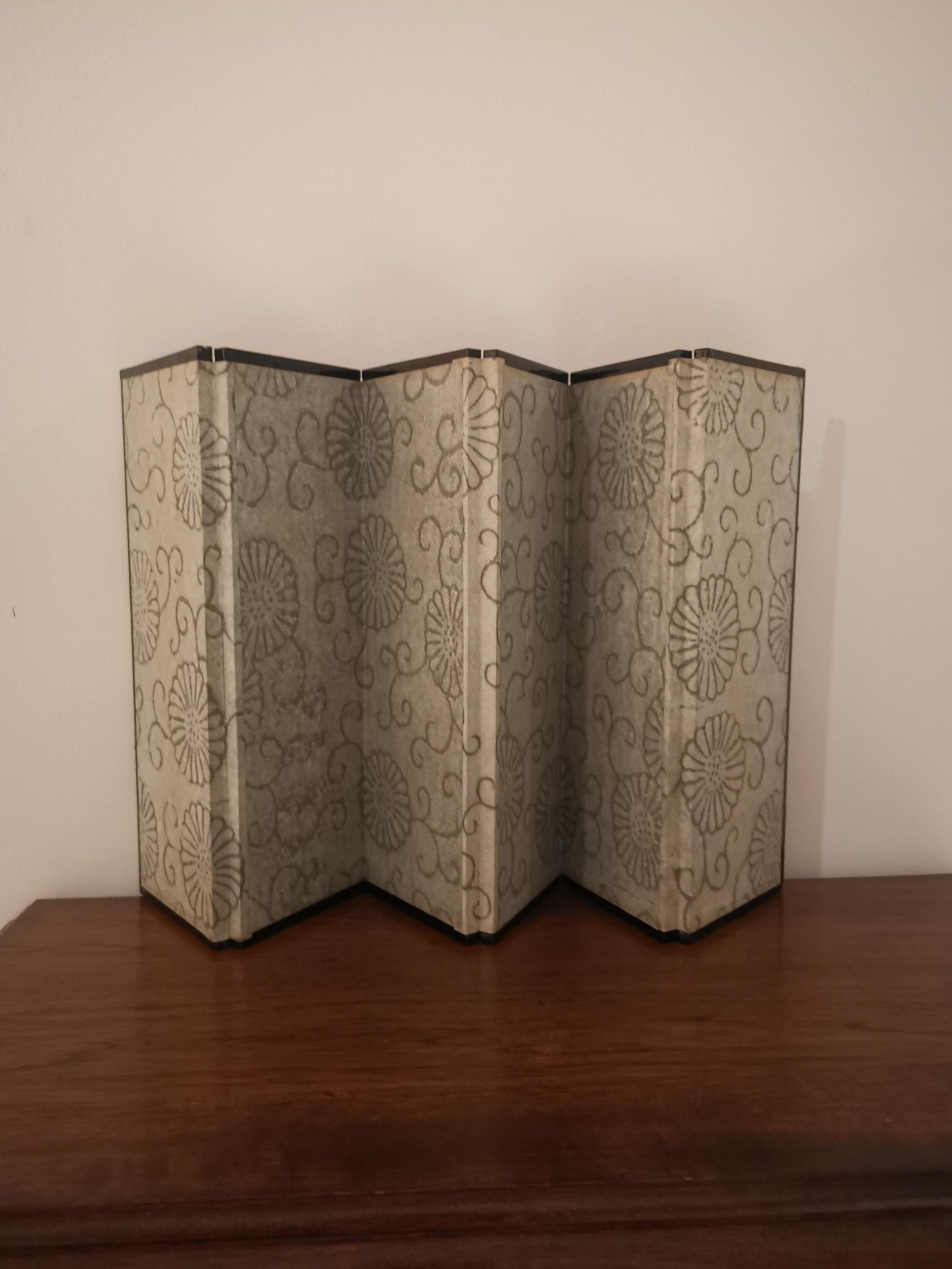 Vintage Japanese Folding Screens, Joined Panels Screen, Japanese Hina ...