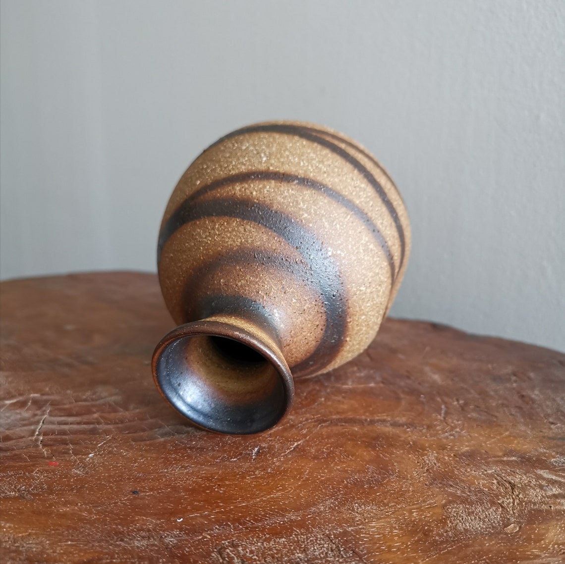 Japanese Vase Hidasuki Bizen Ware, Oriental Red Clay Mark With Burnt ...