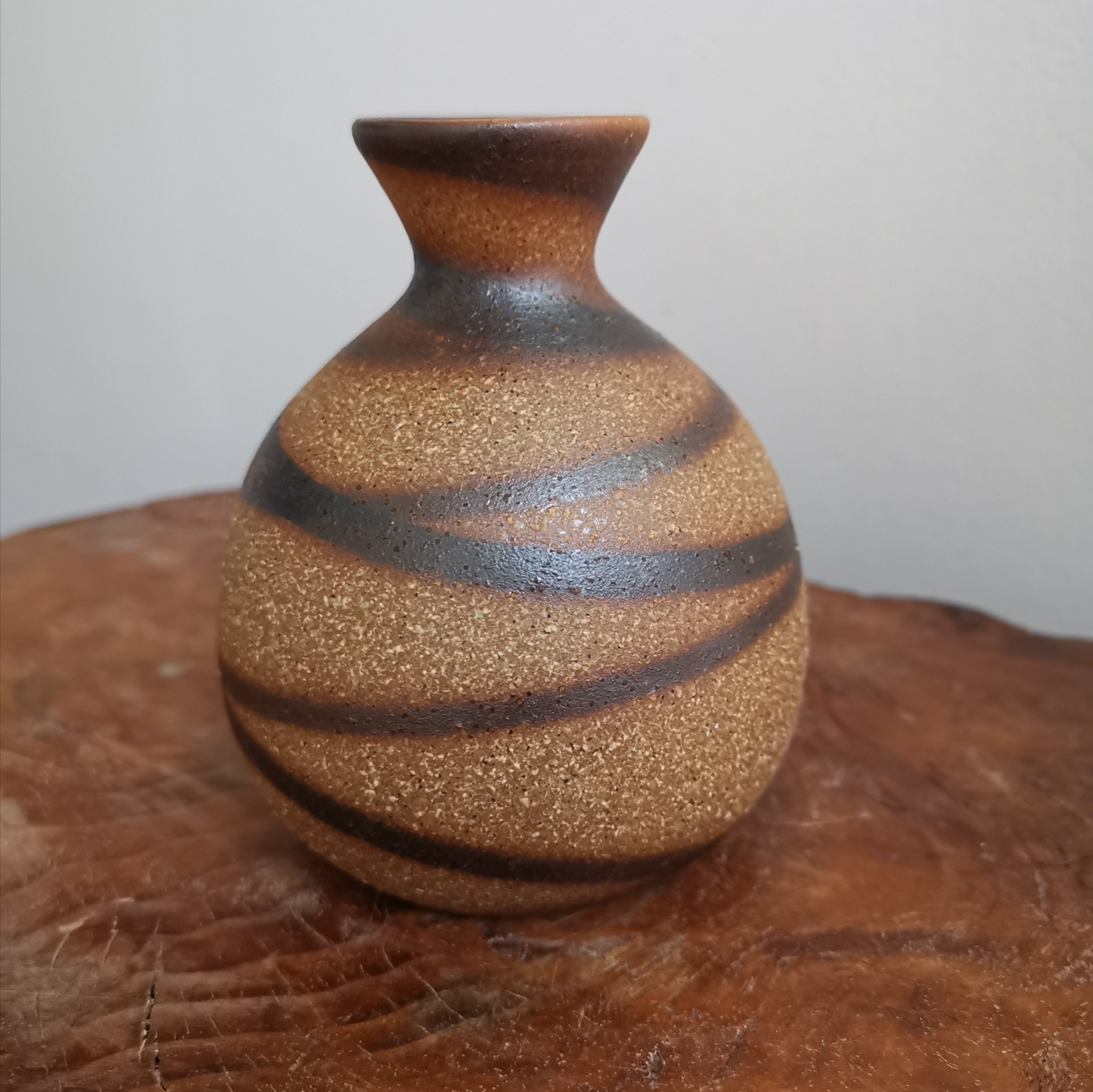 Japanese Vase Hidasuki Bizen Ware, Oriental Red Clay Mark With Burnt ...