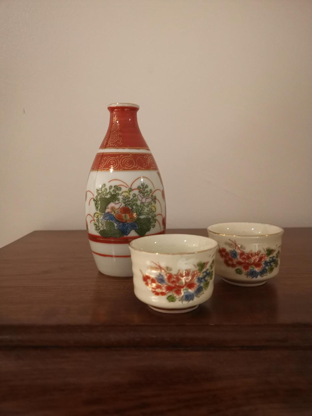Vintage Sake Set, Japanese Sake Bottle, Sakazuki, Japanese Tokkuri ...