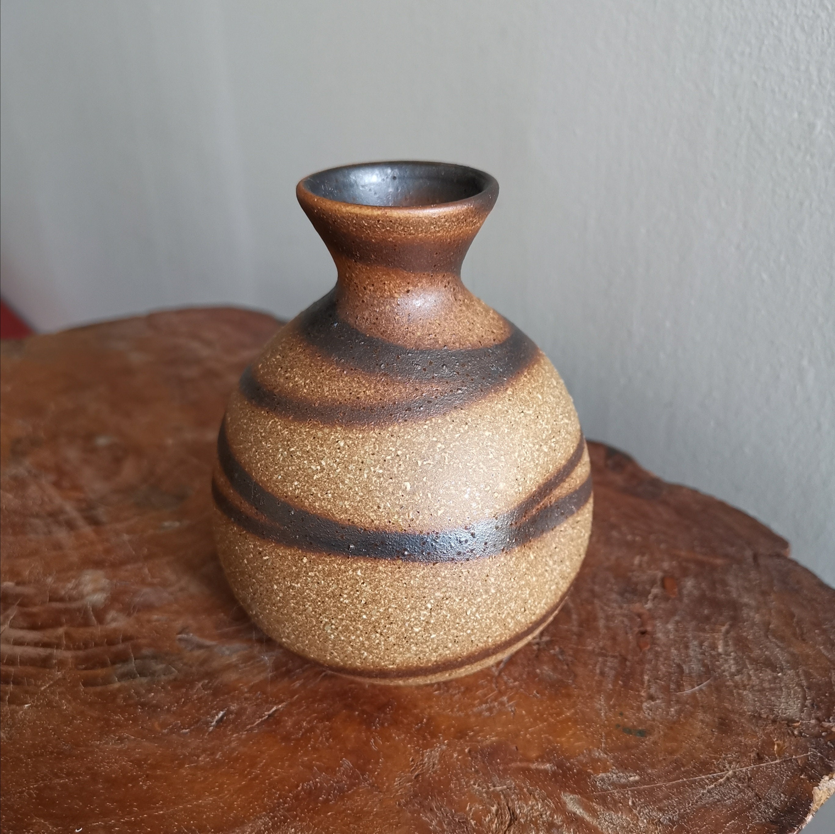 Japanese Vase Hidasuki Bizen Ware, Oriental Red Clay Mark With Burnt ...