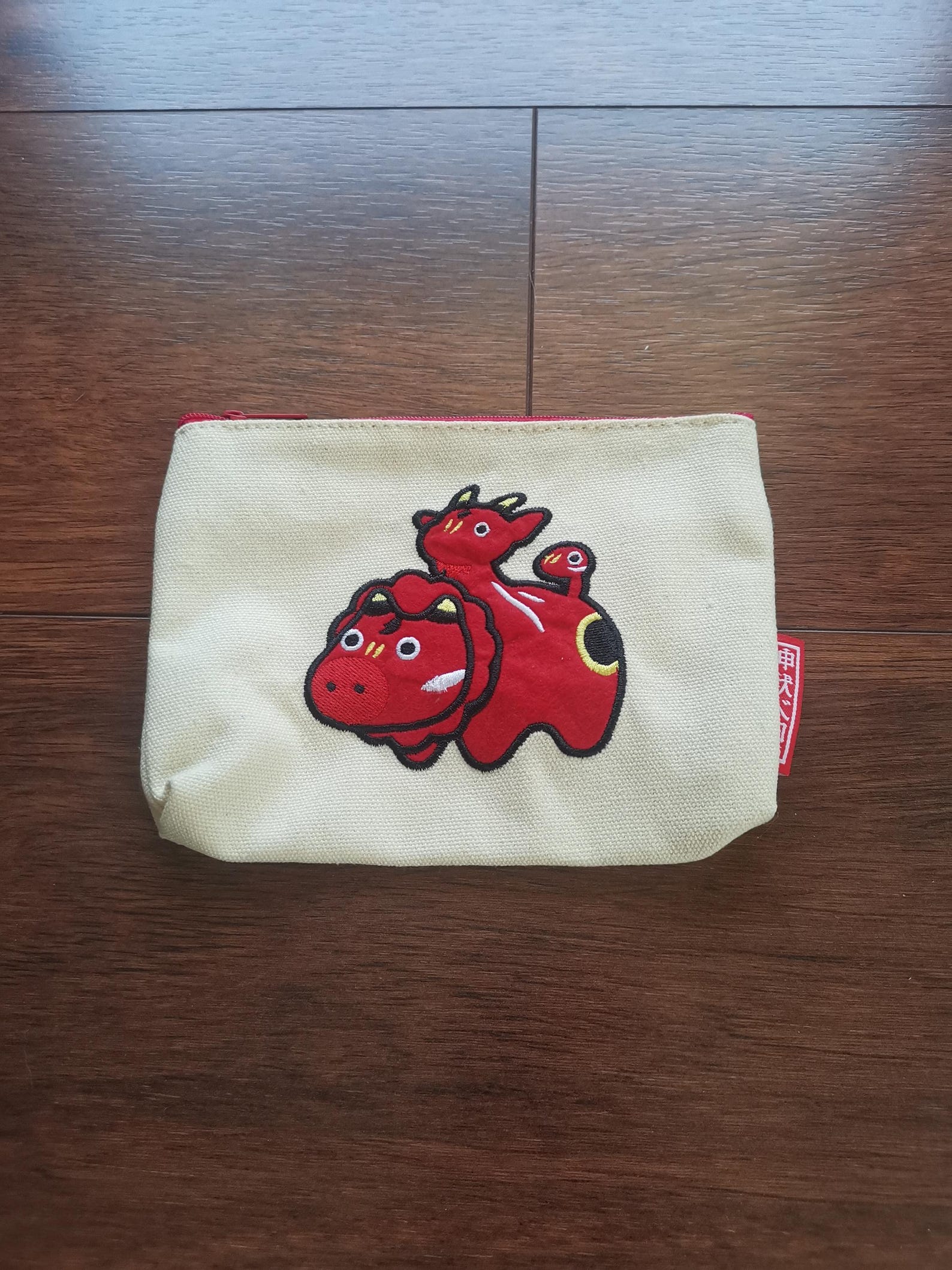 Japanese Akabeko Gacha Pouch, Japanese Cosmetic Bag , Japanese Bag ...