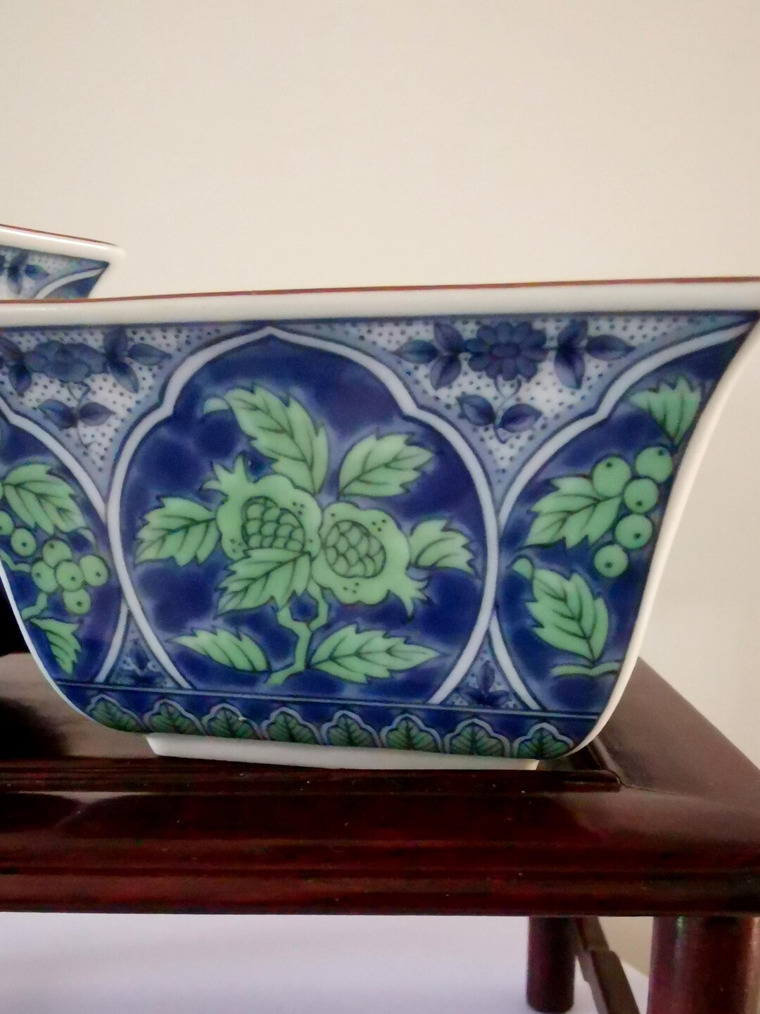 Japanese Tableware, Arita-ware, Square Ceramic Bowls, Vintage Unused ...