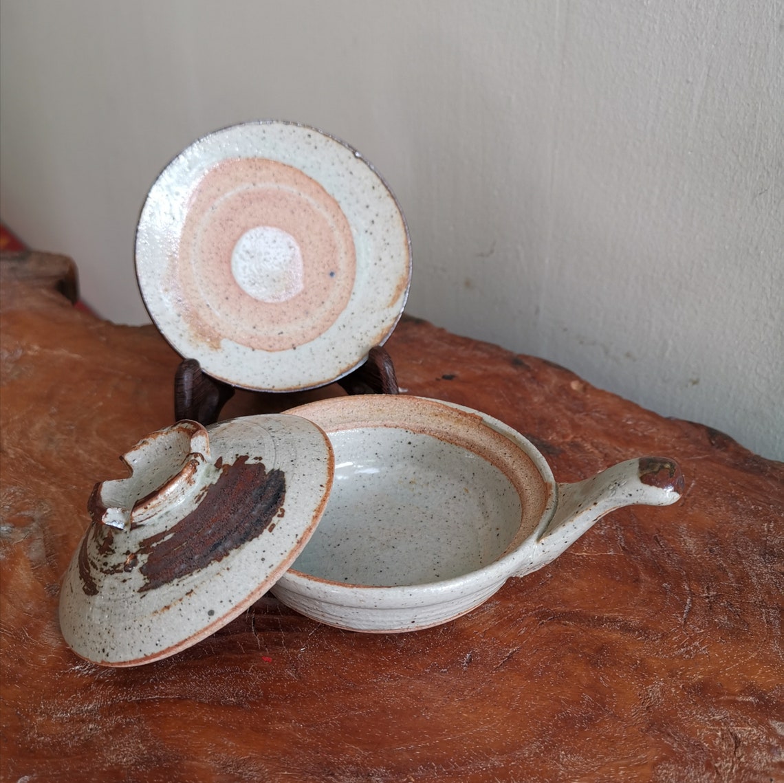 Japanese small stoneware bowl with covered oriental | Etsy