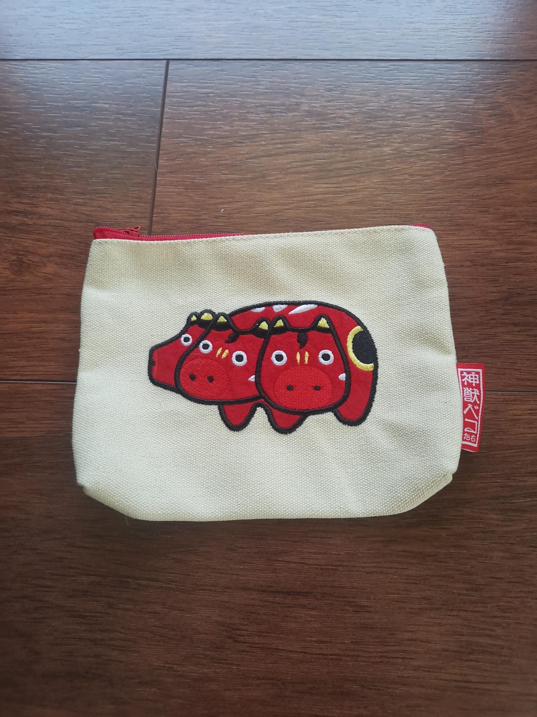 Japanese Akabeko Gacha Pouch, Japanese Cosmetic Bag , Japanese Bag ...
