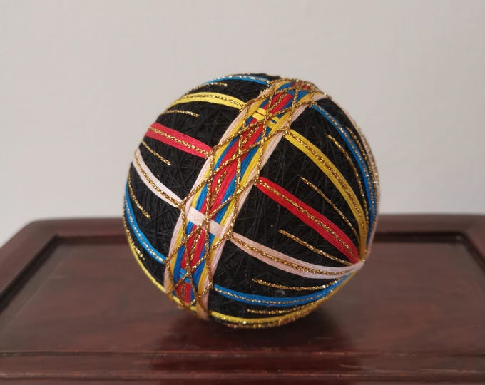2.5 Inch Diameter Japanese Temari Ball (embroidered Ornamental Ball ...