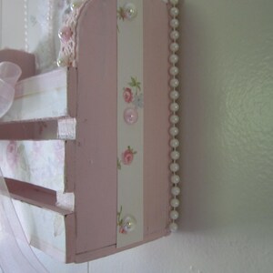 Shabby Wooden Wall Box Pink Display Box Cottage Chic - Etsy