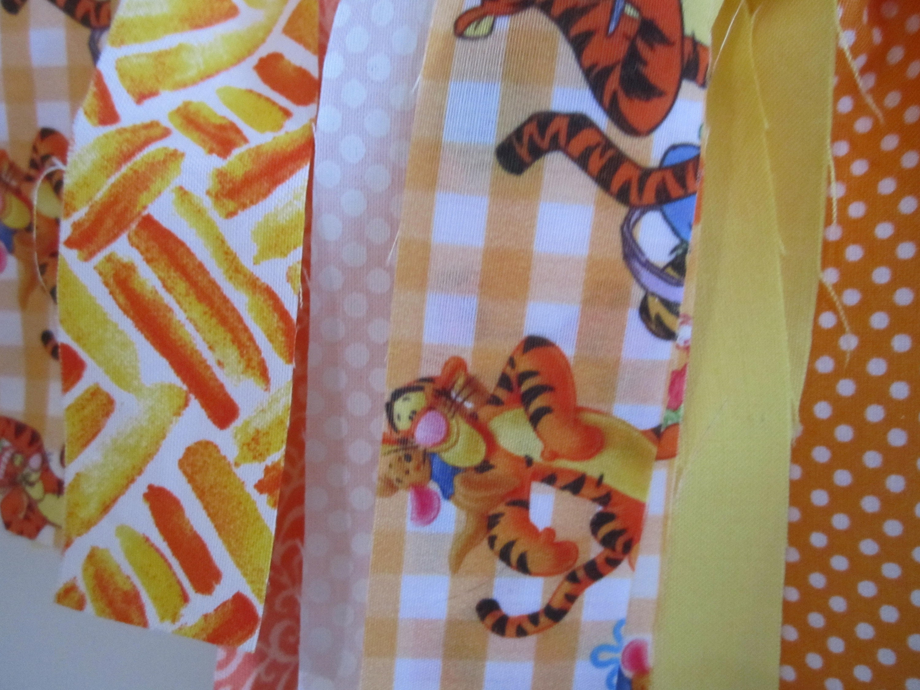 Tigger Fabric Banner Winnie the Pooh Decor 100 Acre Woods | Etsy