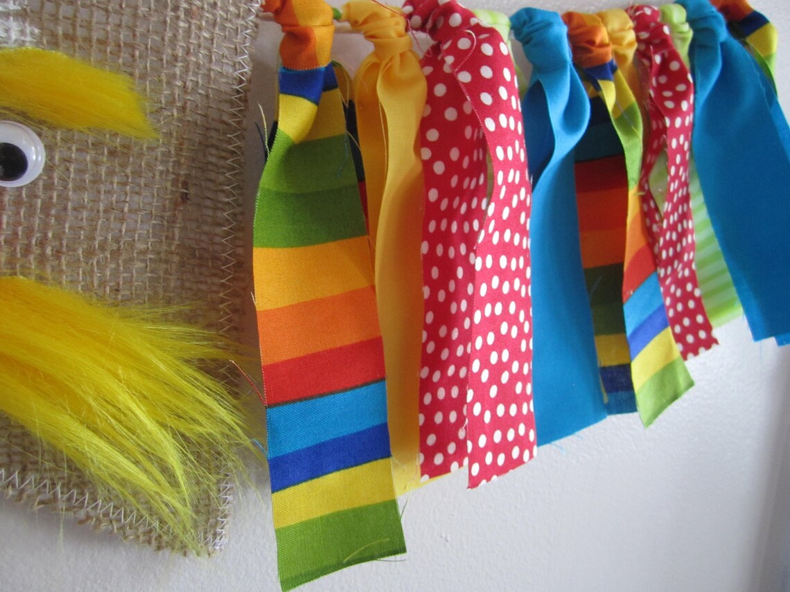 Dr. Seuss the Lorax Fabric Banner Highchair Decoration First - Etsy