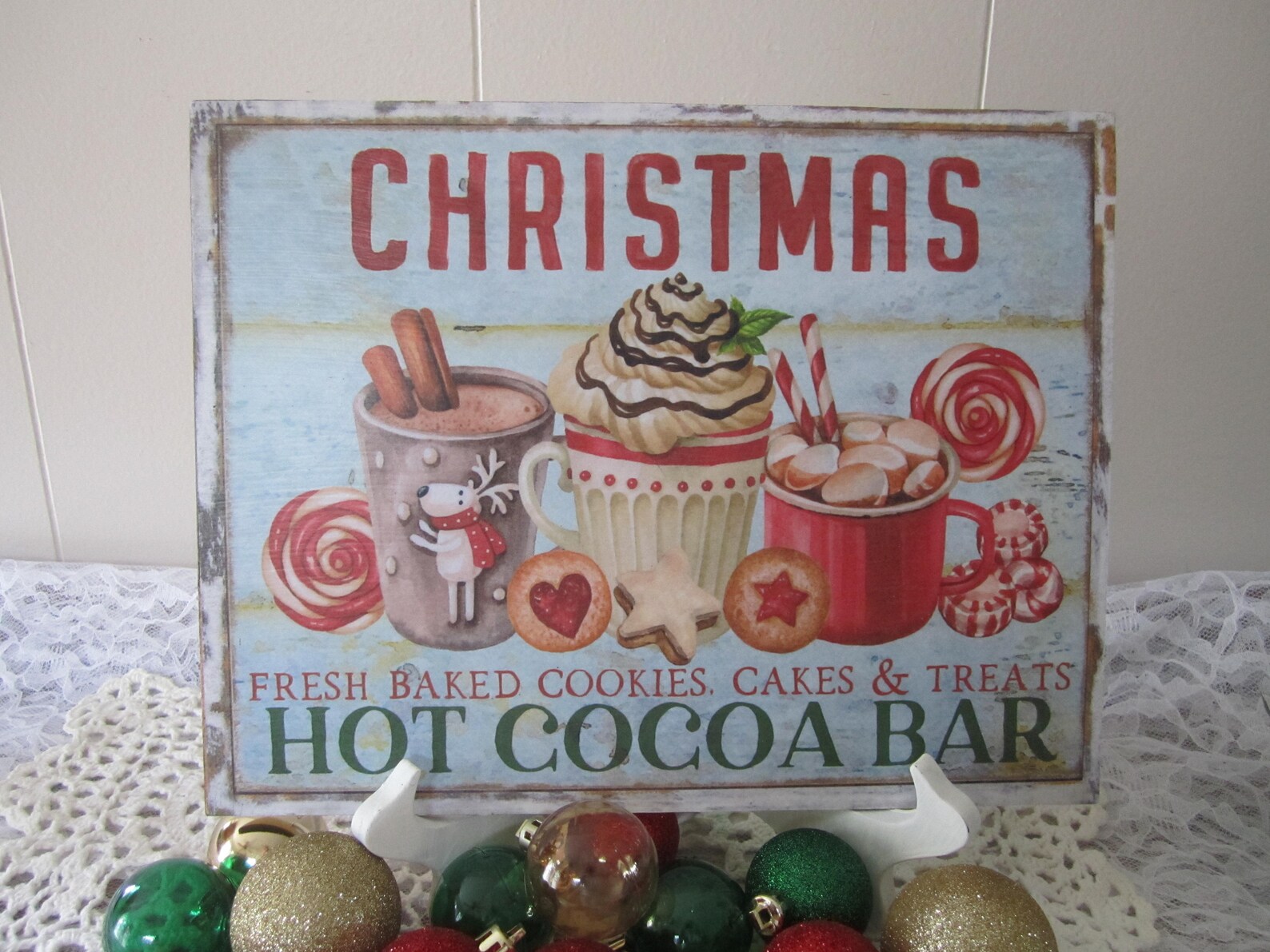 Christmas Hot Cocoa Bar Wooden Sign - Etsy