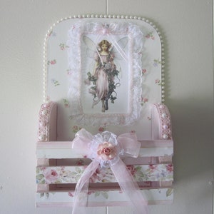 Shabby Wooden Wall Box Pink Display Box Cottage Chic - Etsy