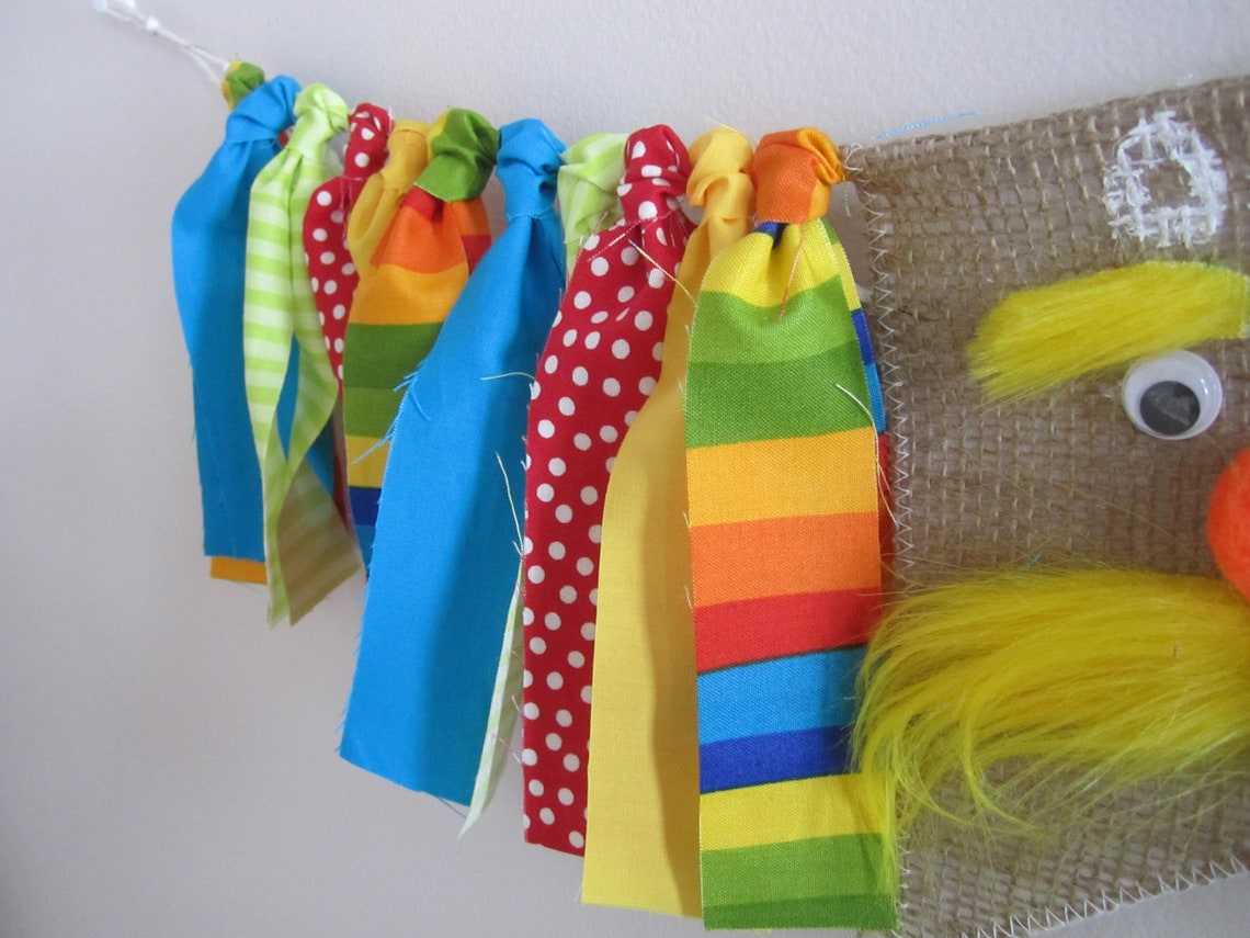 Dr. Seuss the Lorax Fabric Banner Highchair Decoration First - Etsy