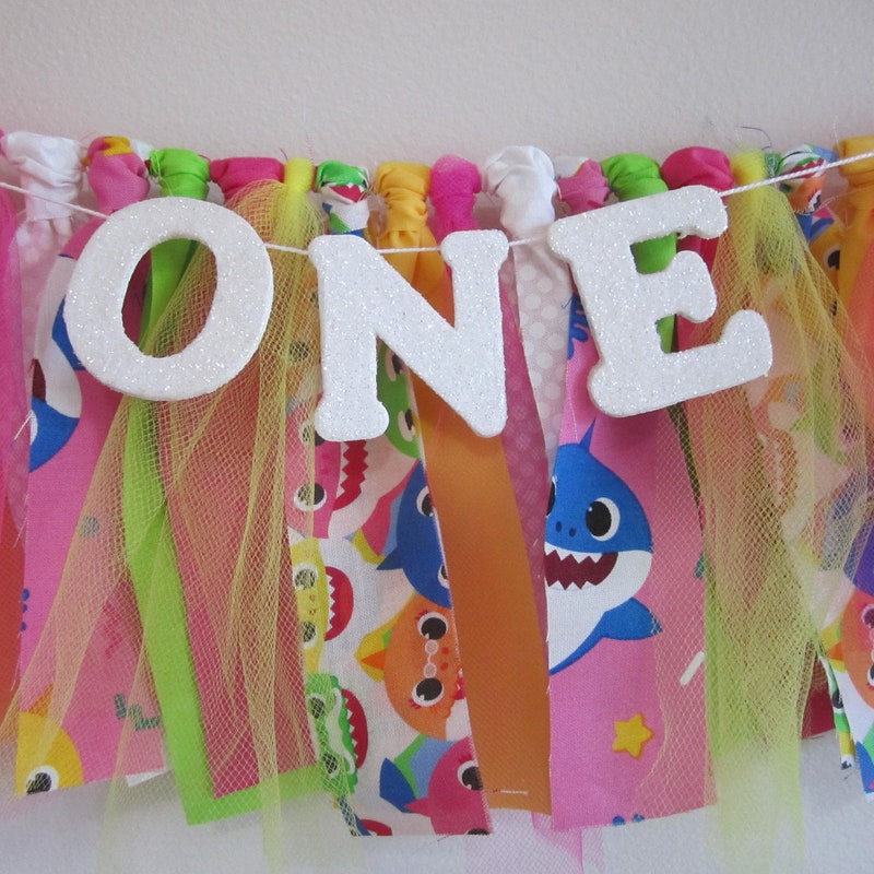 Shark Birthday Banner - Etsy