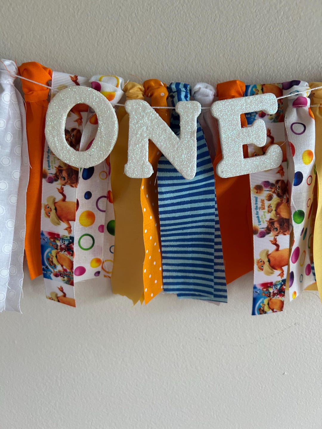 Dr. Seuss the Lorax Fabric Banner Highchair Decoration First Birthday ...