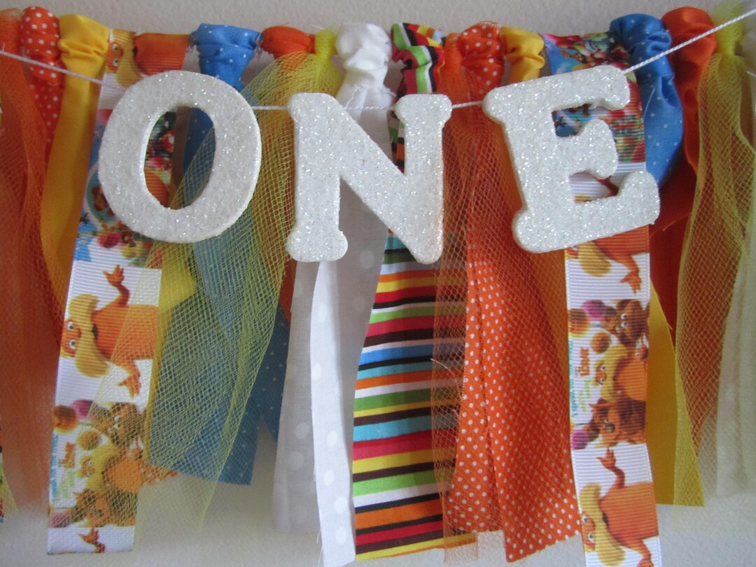 Dr. Seuss the Lorax Fabric Banner Highchair Decoration First Birthday ...