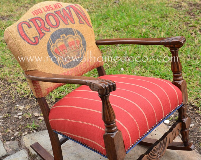 Custom Order Vintage Crown Rocking Chair SOLD - Etsy