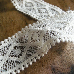 Cotton Lace Trim, White Insertion Lace - Etsy