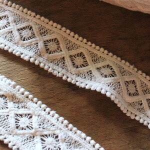 Cotton Lace Trim, White Insertion Lace - Etsy