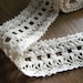 Ecru Cotton Crochet Lace Trim, Insertion Lace - Etsy