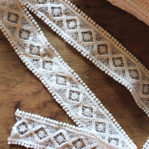 Cotton Lace Trim, White Insertion Lace - Etsy
