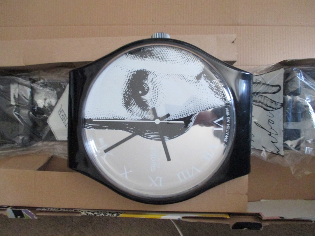 1991 Swatch MAXI! New in Box VINTAGE NIB. Mint! Showstopper Wall Clock ...