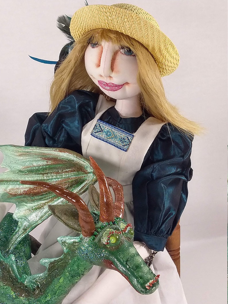 Art Doll-avery and Mabel the Dragon Besties, an OOAK Cloth Art Doll - Etsy