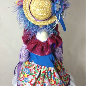 Art Doll-clarabelle the Clown-ooak Cloth Doll - Etsy