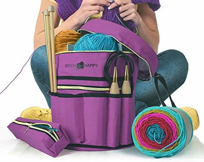 Yarn Storage Bag Craft Organizer BLUE - Etsy