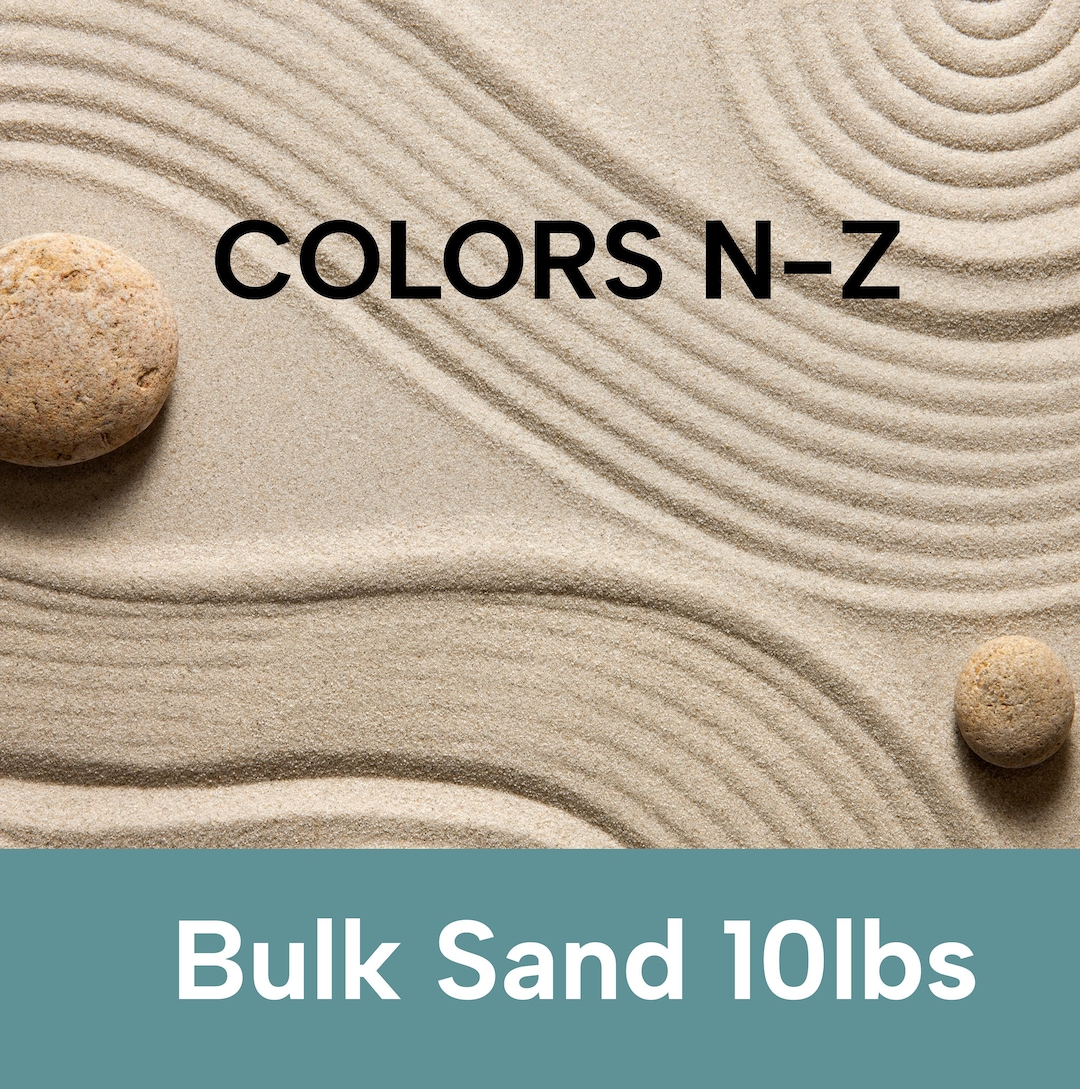 10 Lb. Bag Colored Sand, Colors N-Z - Wedding and Unity Sand, Floral ...