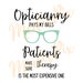 Optometry / Optician SVG & PNG File Bundle Funny Downloadable Craft ...