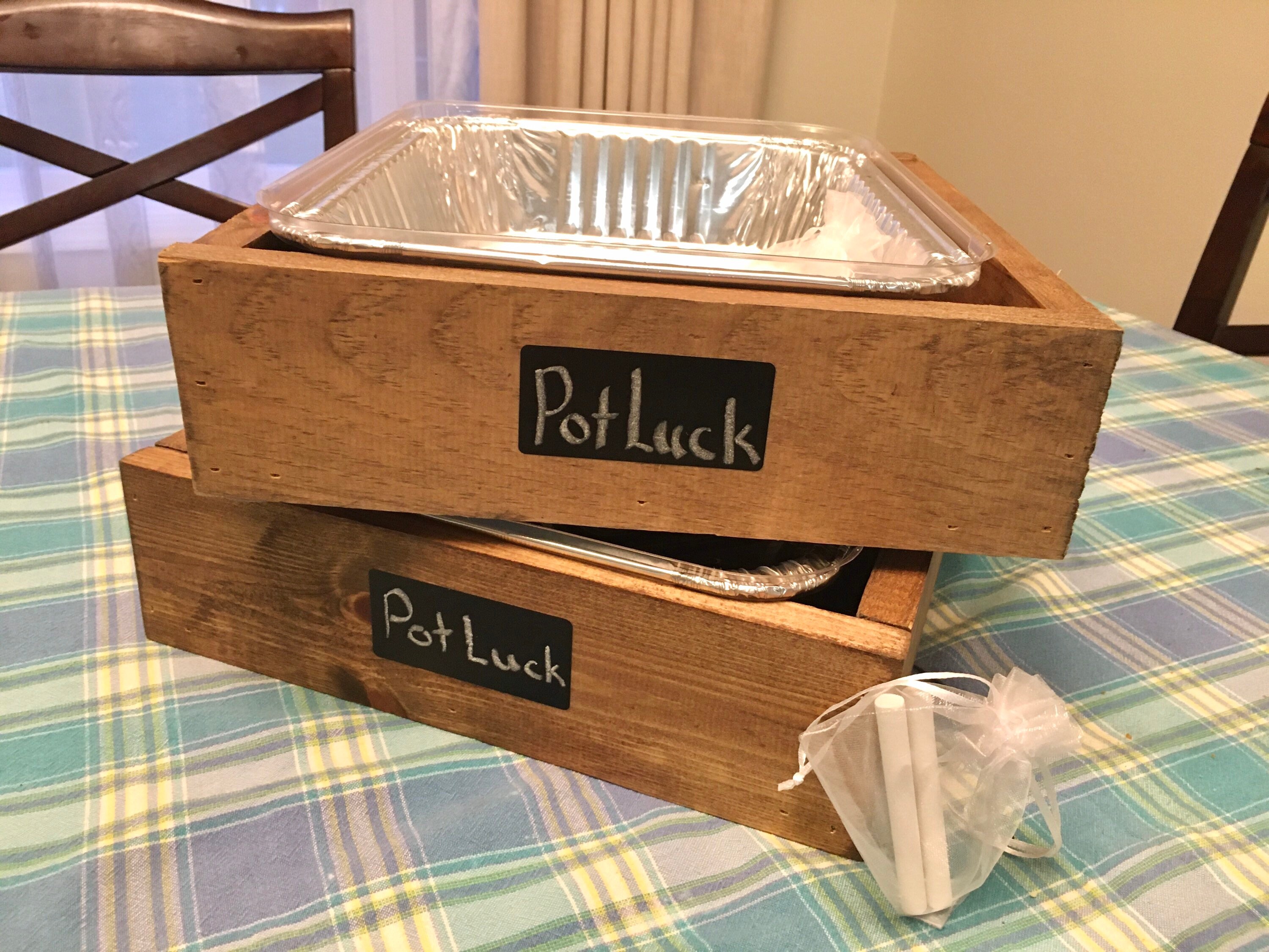 Potluck Box 12 X 12 X 4 Fits 9 Pie Dish and 10 Foil - Etsy