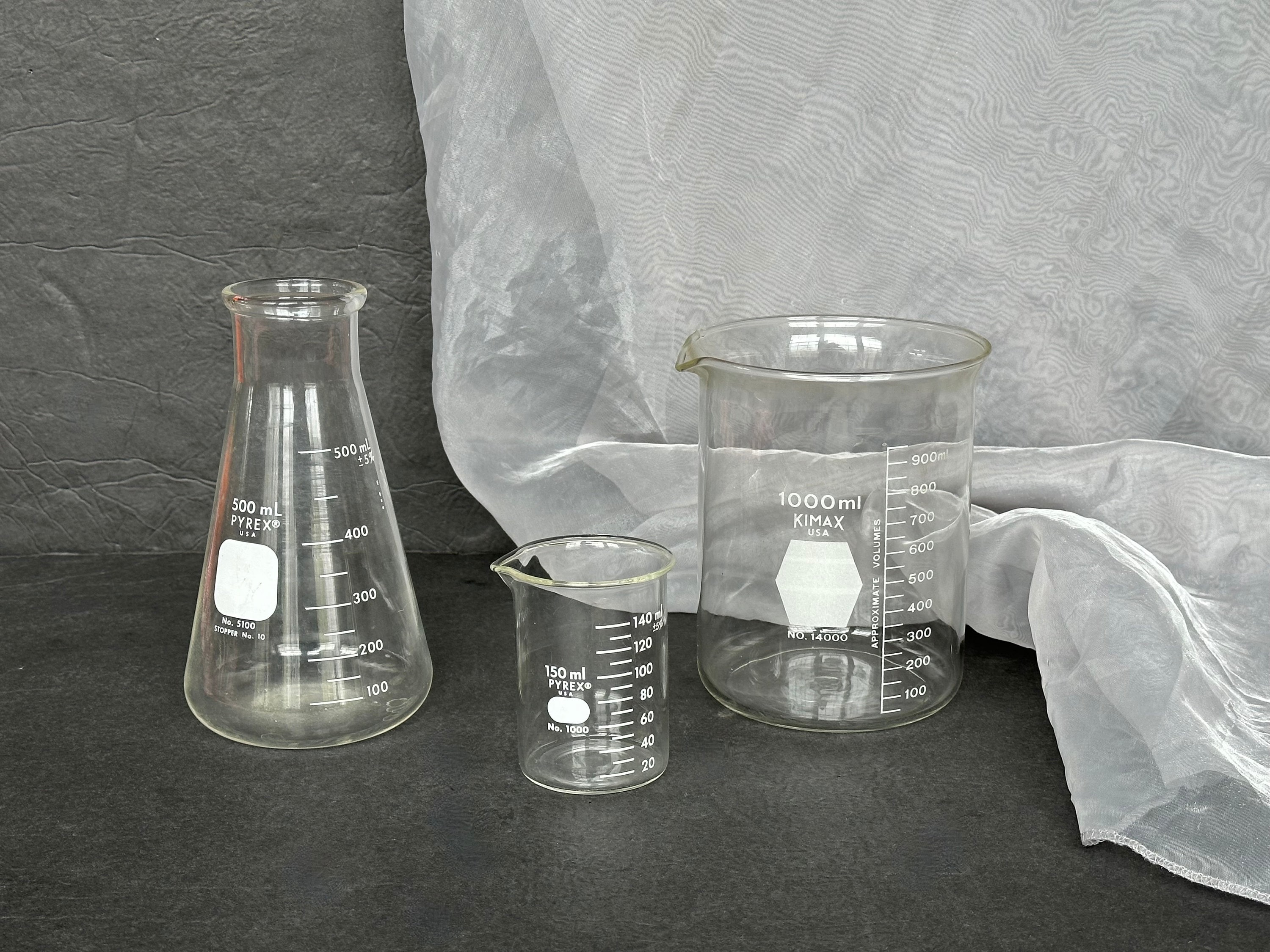 Vintage Chemistry Lab Glass Beakers for Unique Barware or Trio ...