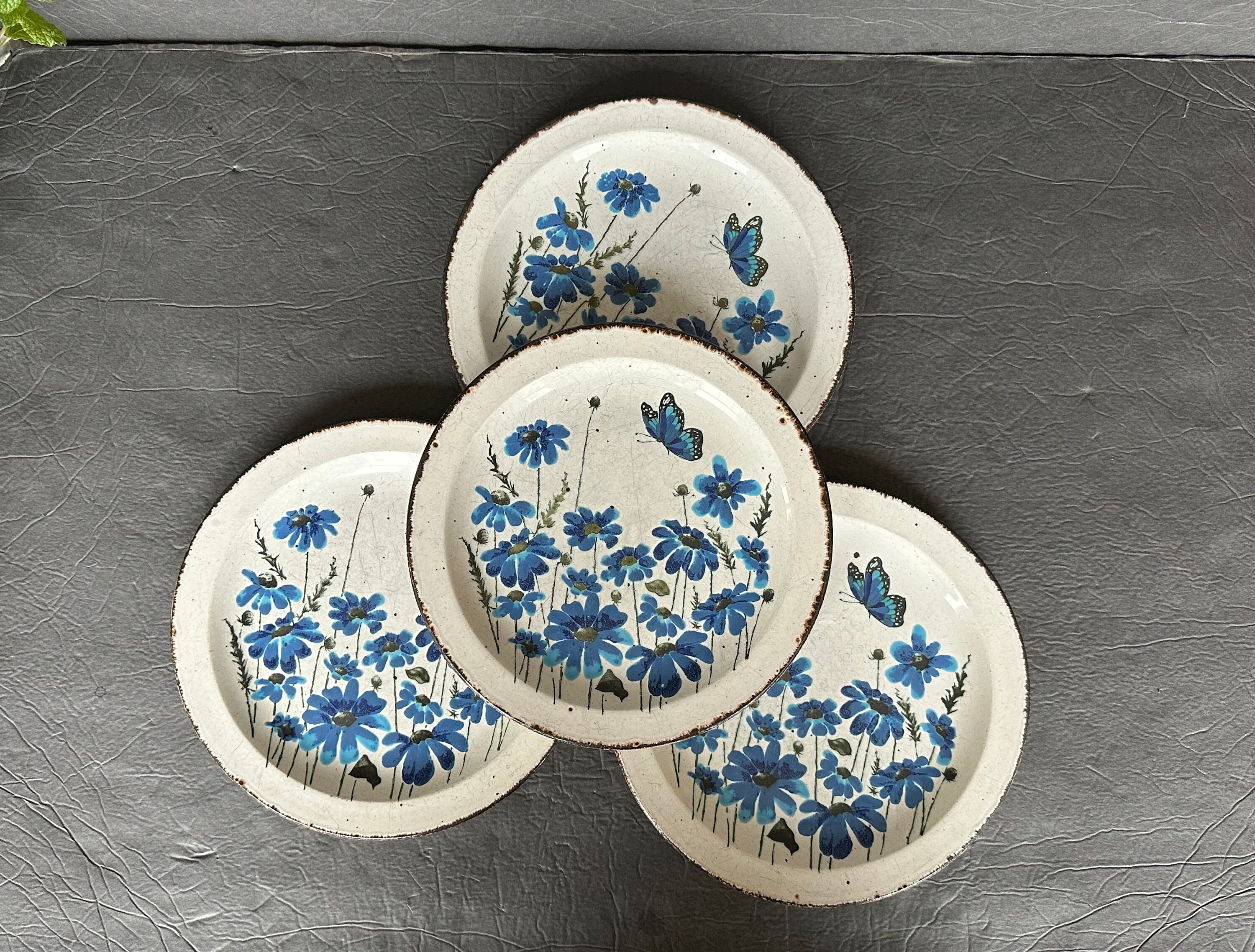 Stonehenge Midwinter Stoneware Dishes Set of 4 Spring Pattern Vintage ...