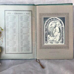 Vintage 1923 Calendar With Italian Art Prints Ghirlandaio Nativity ...